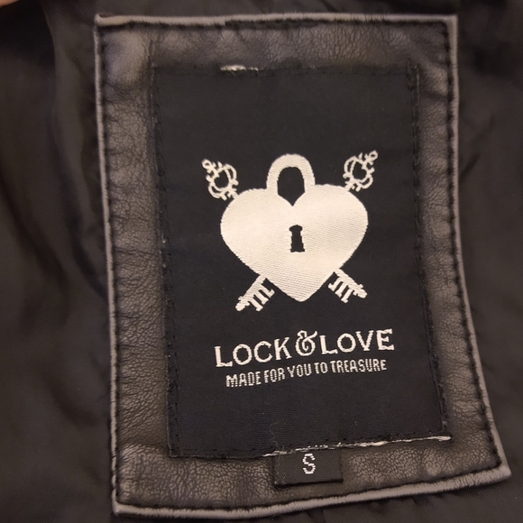 Lock and Love | Jackets & Coats | Lock Love Gray And Black Vegan ...